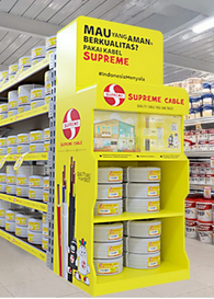 Rak Display 240cm x 100cm x 50cm di Manado – PT Empat Warna Productama